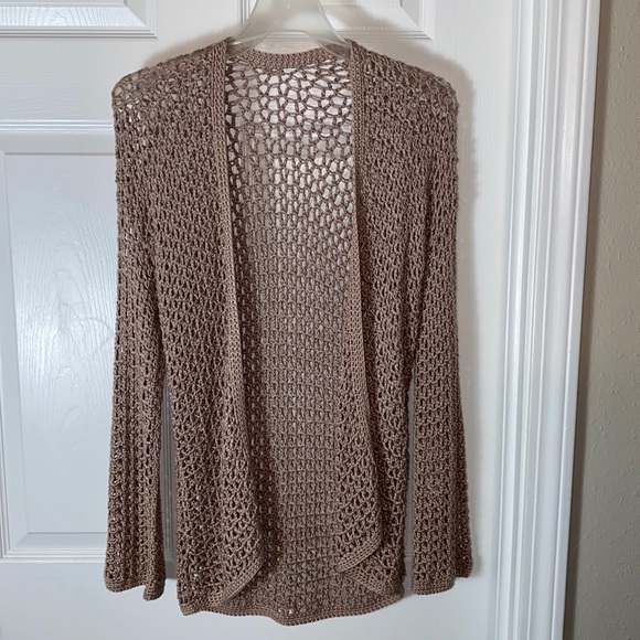 Sweaters | Hand Knit Crochet Open Front Cardigan Size Medium | Poshmark
